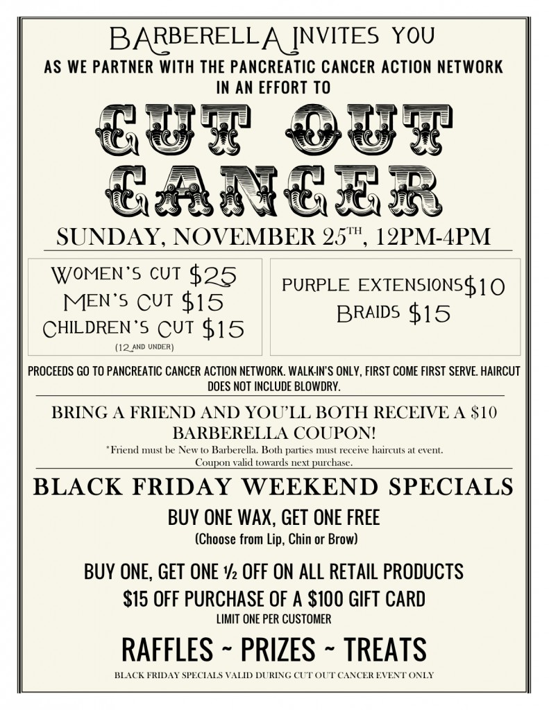 "Cut Out Cancer" with Barberella Salon in Ambler
